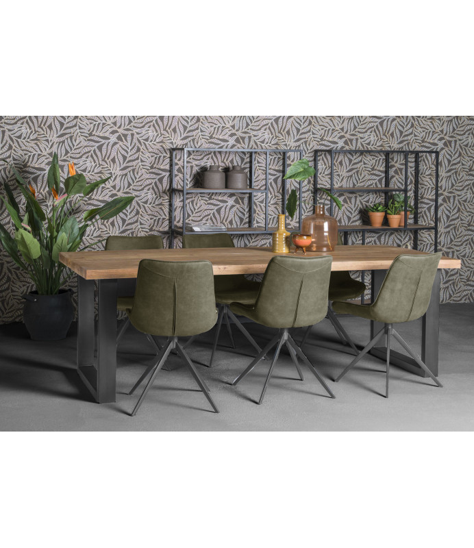 MANAS-Table à manger 10/12 personnes L240, Manguier massif et Archi